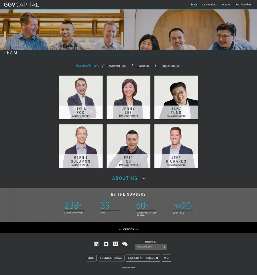 GGV Capital - Kirk Peters Website Programming in Pittsburgh