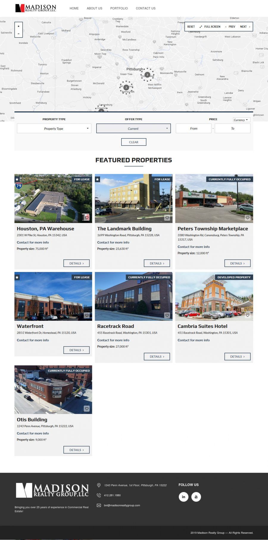 Madison Realty Group - Kirk Peters Website Programming in Pittsburgh